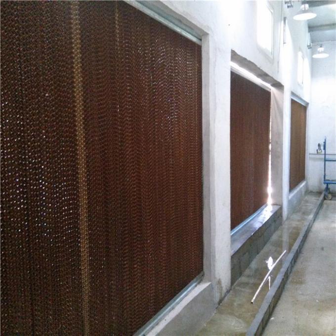 Thick Evaporative Cooling Pad , Automatic Environment Control Poultry Shed